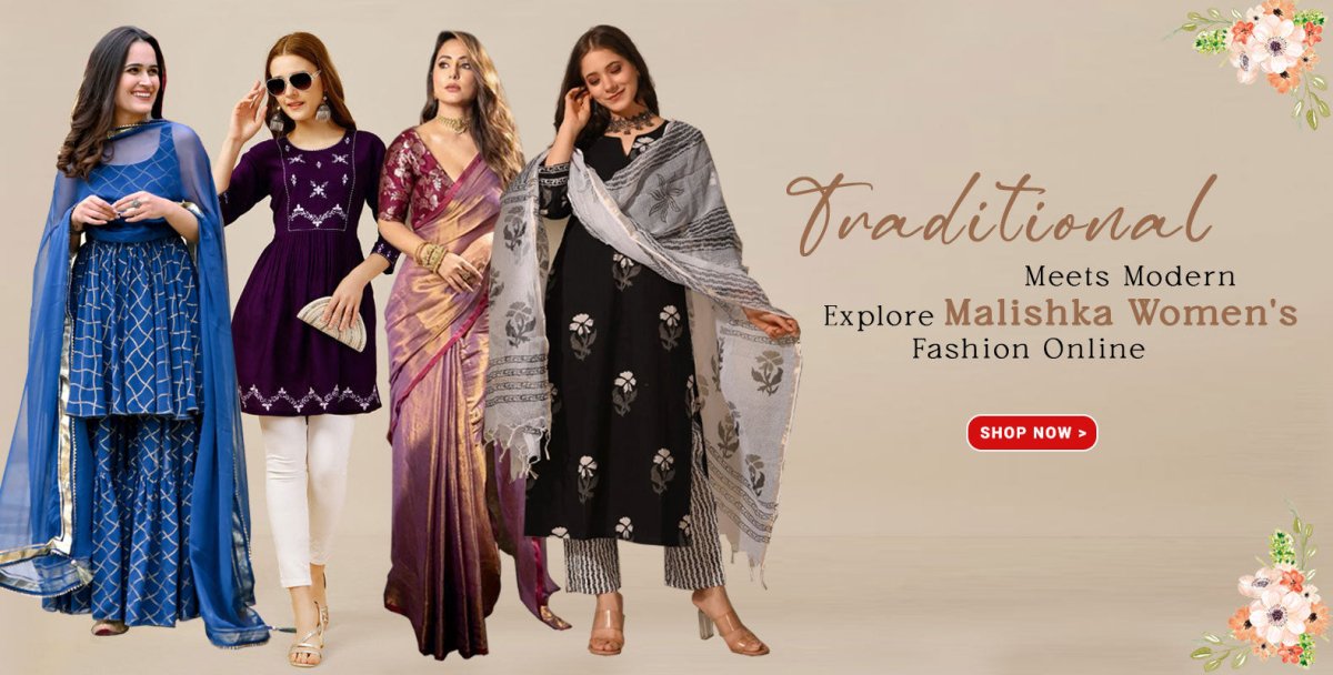 Elevate Your Wardrobe: Malishka Ethnic Wear for Women on Dista