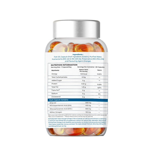Buy Naturaltein Omega-3 Fish Oil Online at low price.