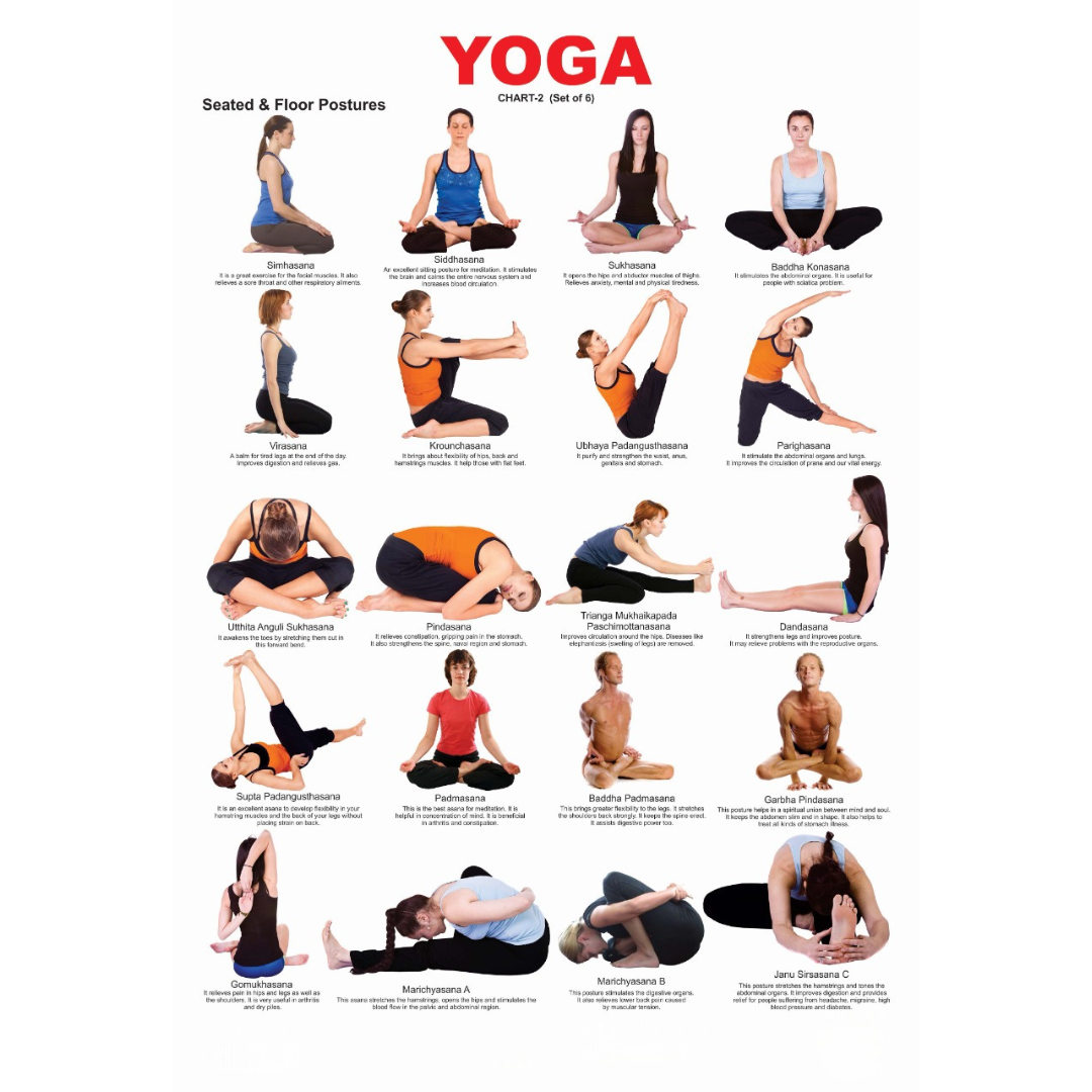Dreamland Publications Yoga Chart - 2 : Children Reference Educational ...