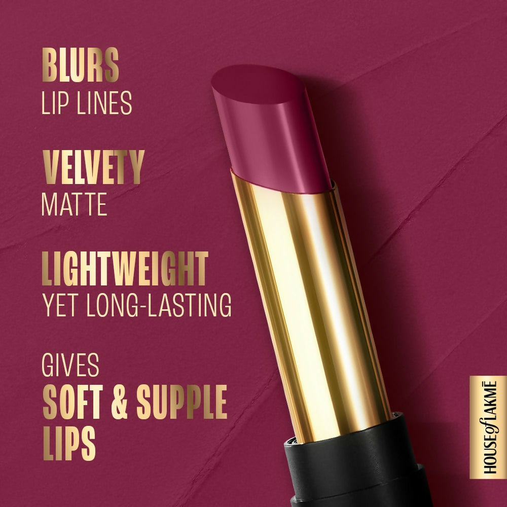 Buy Lakme Absolute Beyond Matte Lipstick - 501 Burgundy Boss Online at ...