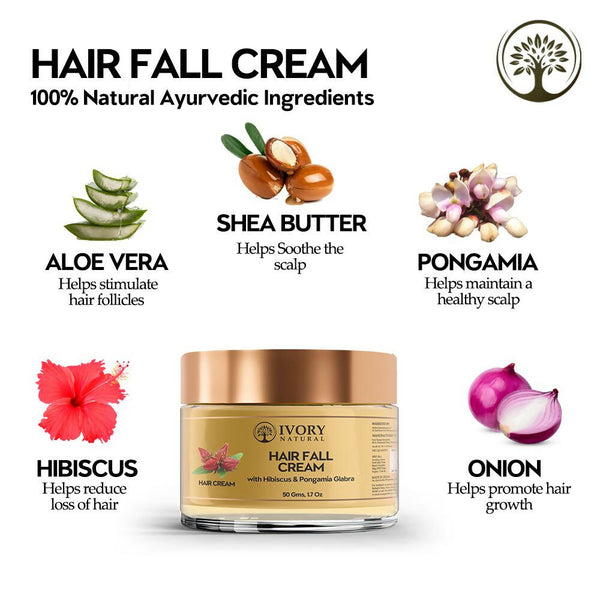 Buy Ivory Natural Hair Fall Cream For Hair Fall & Less Hair Control ...