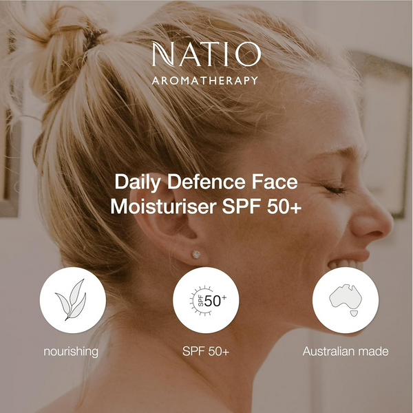 Buy Natio Daily Defence Face Moisturiser SPF 50+ Online at Best Price | Distacart