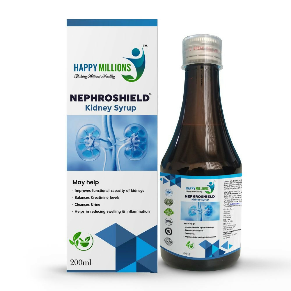 Buy HappyMillions NephroShield Kidney Health Syrup Online at Best Price ...