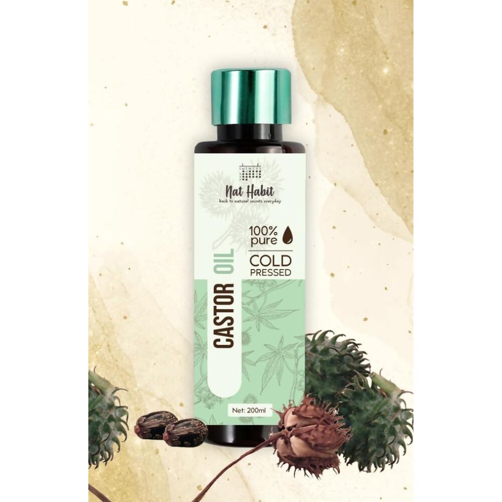 Buy Nat Habit 100% Pure Cold Pressed Castor (Arandi) Oil Online at Best ...