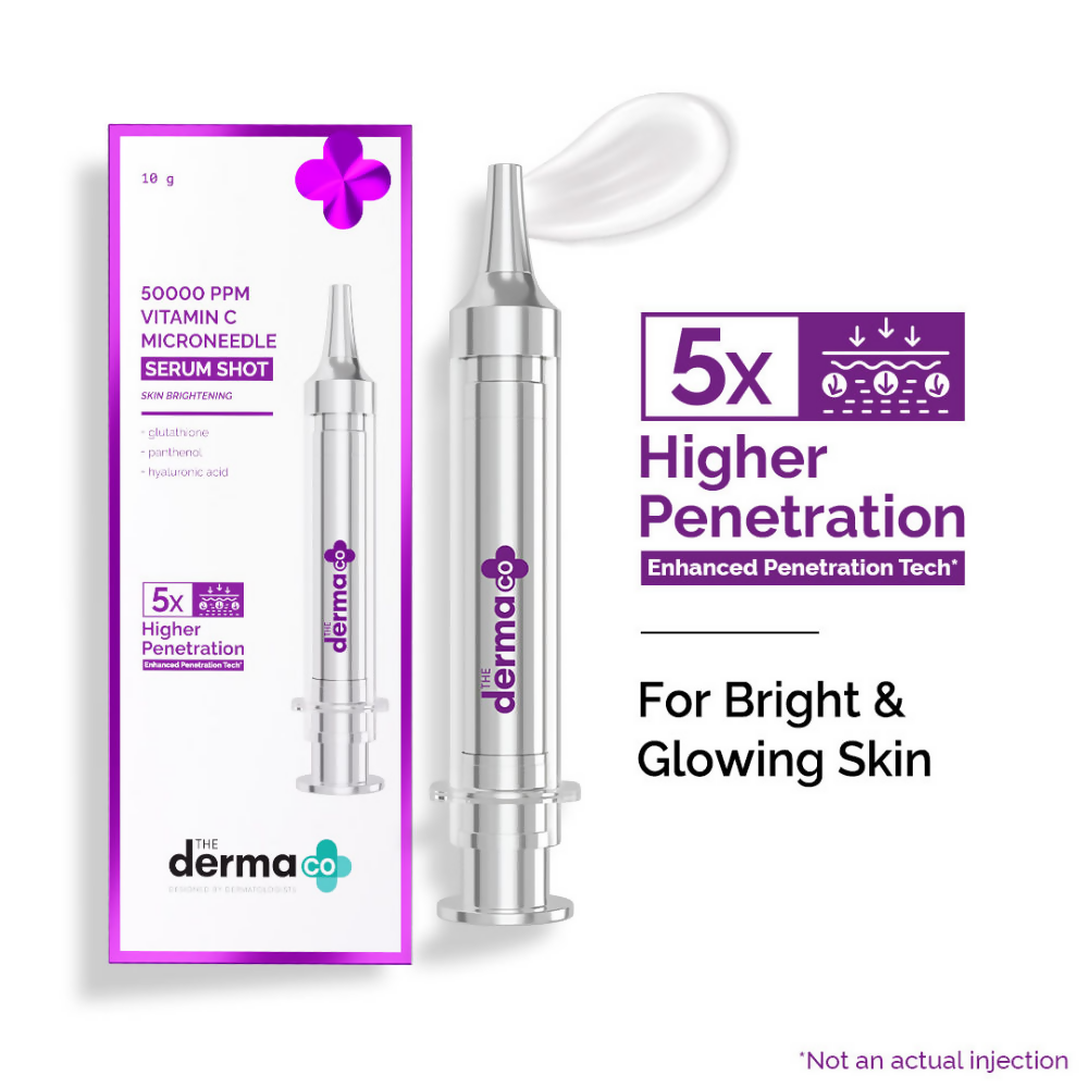 Buy The Derma Co 50000 PPM Vitamin C Microneedle Face Serum Onle