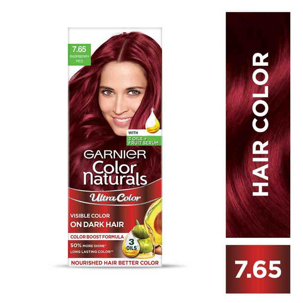 Buy Garnier Color Naturals Ultra Hair Color - 7.65 Raspberry Red Online ...