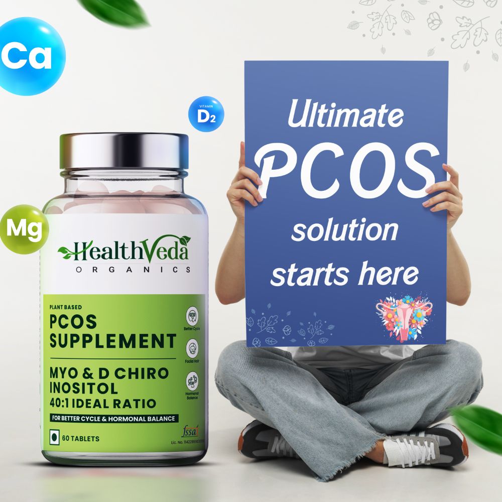 Buy Health Veda Organics Plant Based PCOS Multivitamin Supplement ...