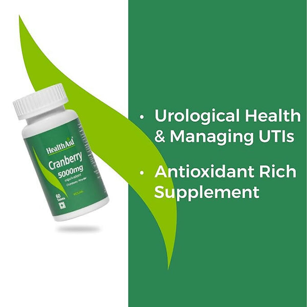 Buy HealthAid Cranberry 5000 mg Equivalent Tablets Online at Best Price ...