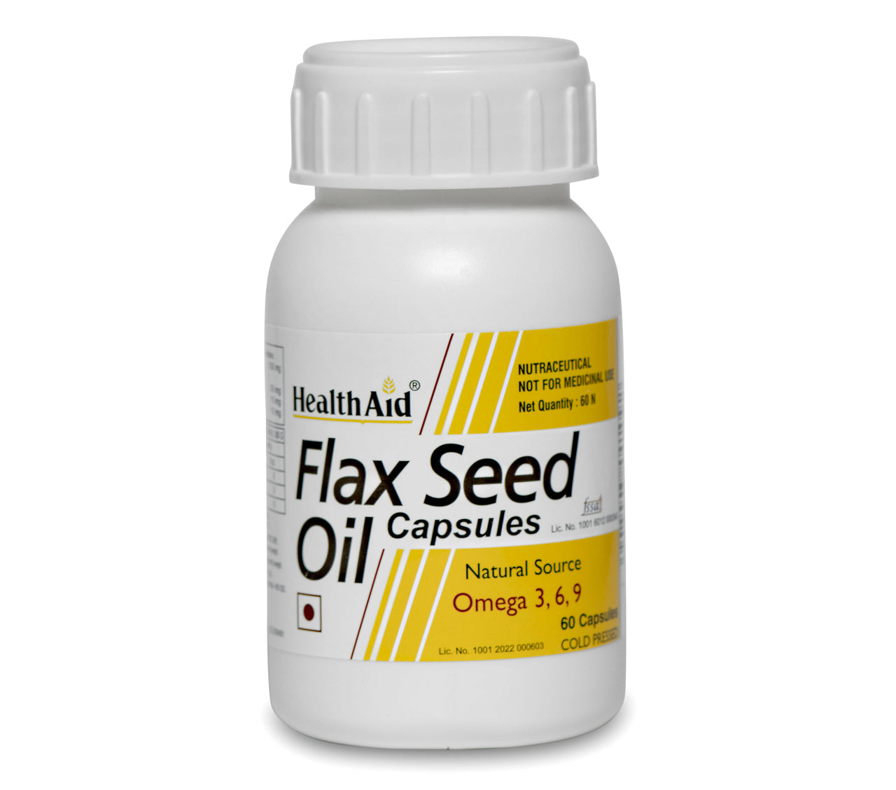 Buy HealthAid Flax Seed Oil 1000 mg Capsules Online at Best Price ...