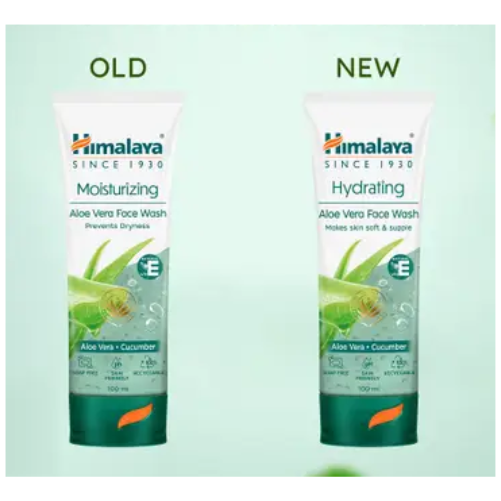 Buy Himalaya Herbals Moisturizing Aloe Vera Face Wash 100 ml, 50 ml ...