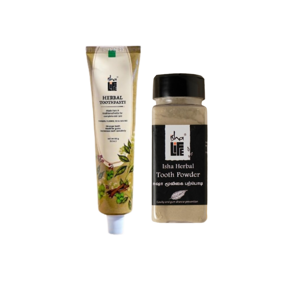 Buy Isha Life Herbal Toothpaste & Tooth Powder Combo Online at Best ...