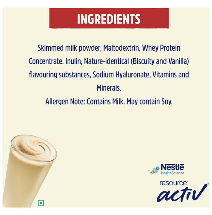 Buy Nestle Resource Activ Powder - Vanilla Flavor Online at Best Price ...