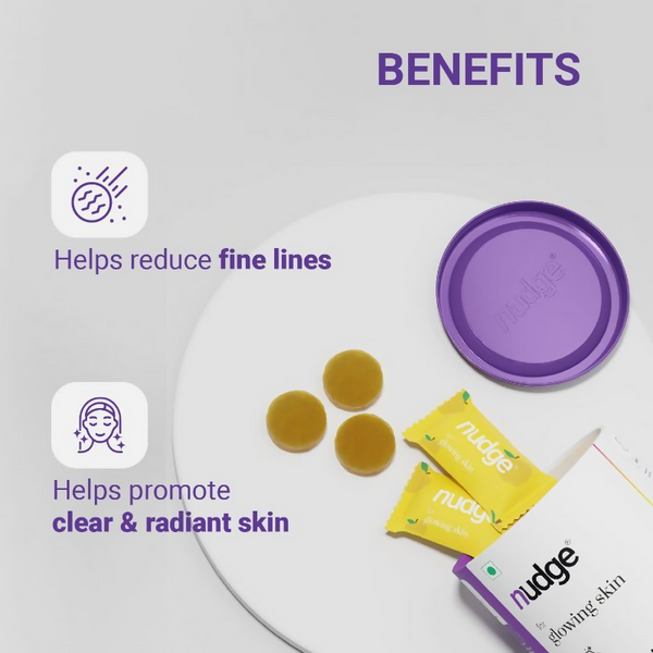 Buy Nudge Collagen Skin Health Gummies - Golden Apple Flavour Online at ...