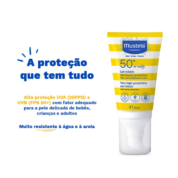 Mustela Sunscreen SPF 50 Broad Spectrum Protection For Sensitive Skin