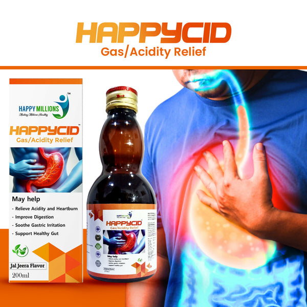 Buy HappyMillions Cid Ayurvedic Acidity & Digestive Relief Syrup Online ...