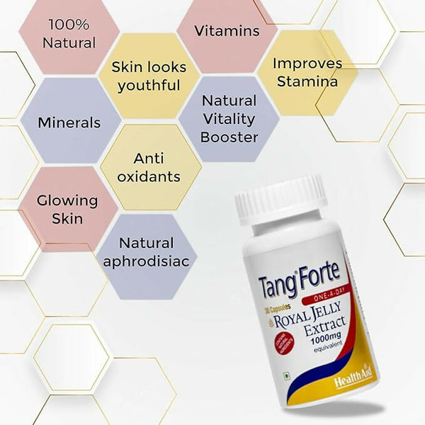 Buy HealthAid Tang Forte Royal Jelly Extract 1000 mg Capsules Online at ...