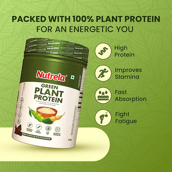 Buy Patanjali Nutrela Green Plant Protein Chocolate Flavour Online at ...
