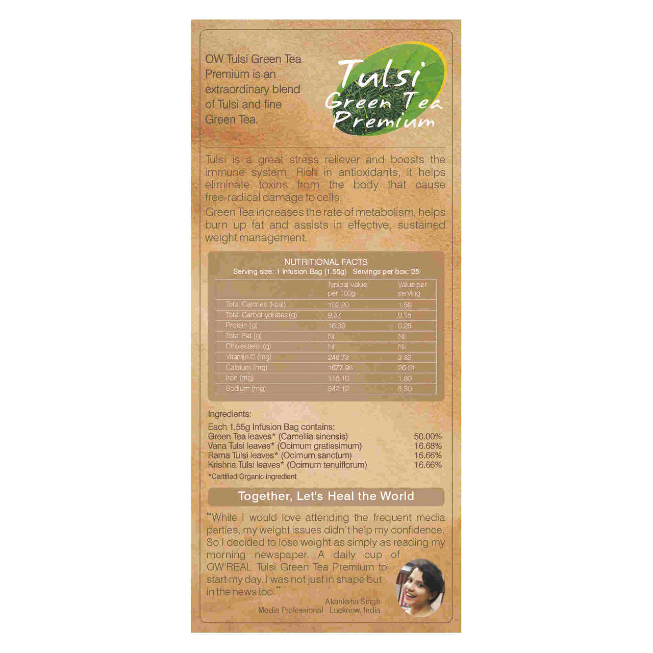 Buy Organic Wellness Tulsi Green Tea Premium Teabags Online at Best ...