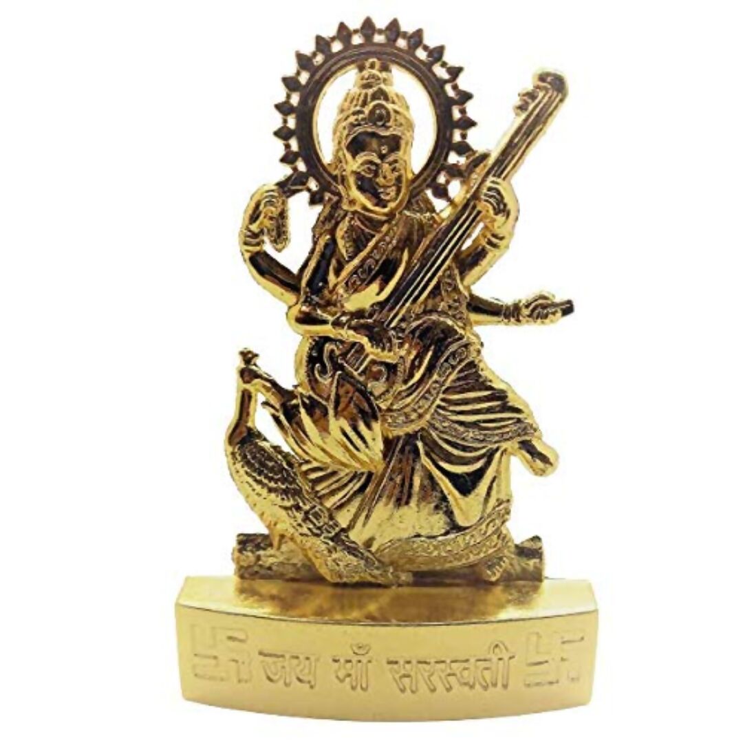 Buy Rudram Handicrafted Maa Saraswati Vidya Devi Idol Online at Best ...