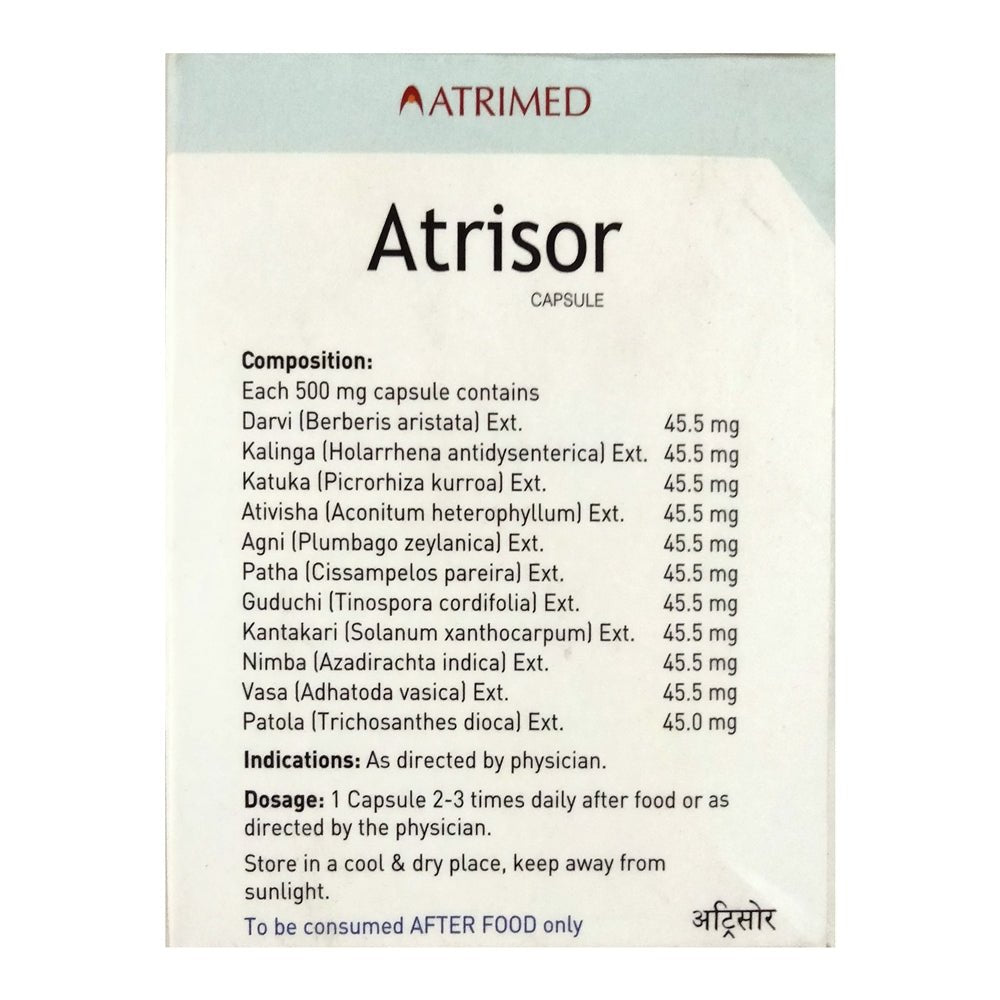 Buy Atrimed Ayurvedic Atrisor Capsules Online At Low Price