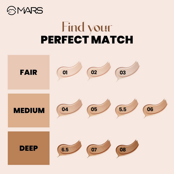 Buy MARS Cosmetics High Coverage Liquid Matte Foundation - Shade 05 ...