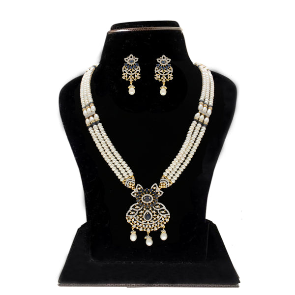 Buy J Pearls Heena 3 Lines Rani Haar Necklace Online at Best Price ...