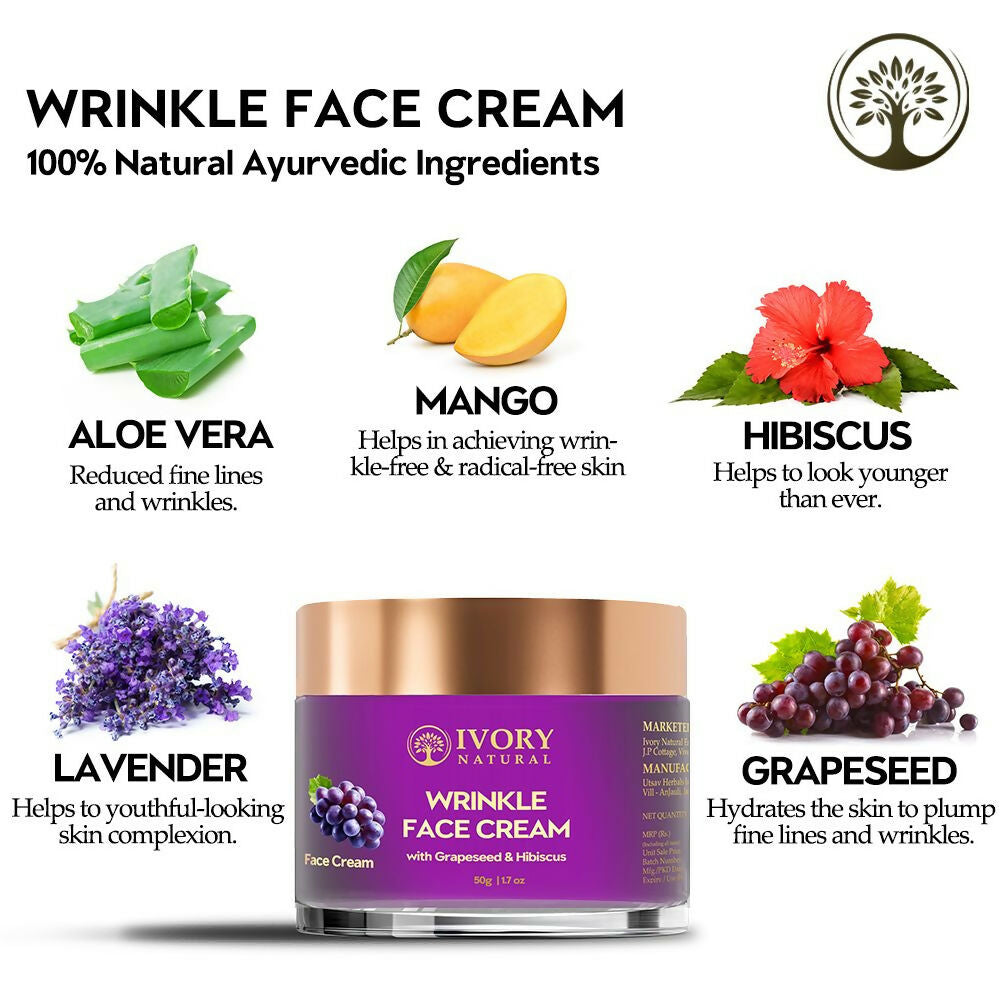 Buy Ivory Natural Wrinkle Face Cream For More Radiant And Youthful Look ...