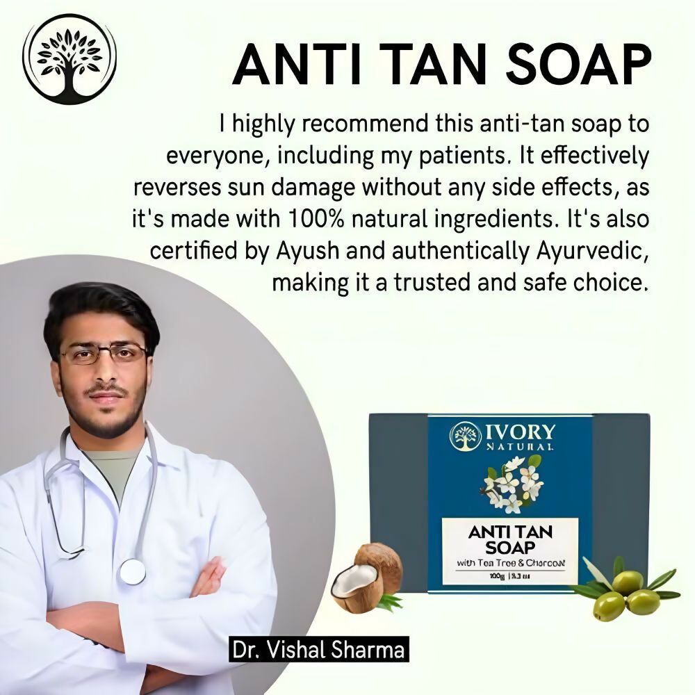 Buy Ivory Natural Tan Soap - Tanning, Protect From Uv Rays For Both Men ...