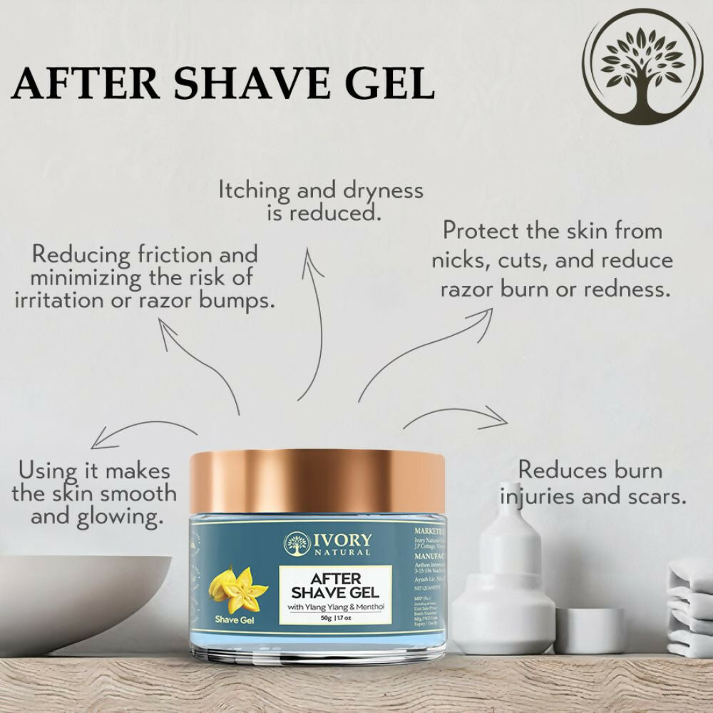 Buy Ivory Natural After Shave Gel For Gentle Post-Shave, Reduced Facial ...