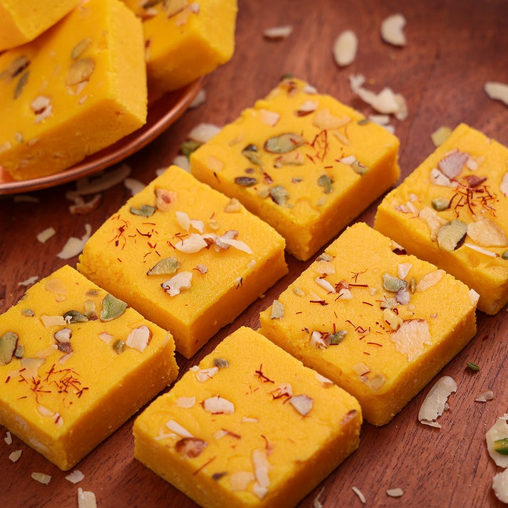 Mithaiwala Kesar Dry Fruit Burfi | Order Nutty Rich Dry Fruit Sweet