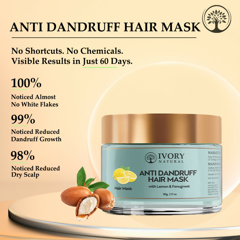 Buy Ivory Natural Dandruff Hair Mask - Scalp Wellness, Assists With ...