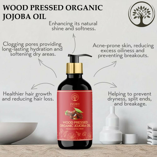 Buy Ivory Natural Wood Pressed Organic Jojoba Oil Premium & Extra ...