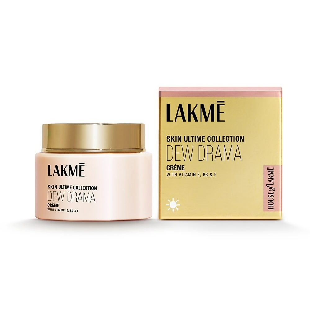 Buy Lakme Dew Drama Gel Creme, Pro-Ceramides, Vit E + Vit B3 + Vit F ...
