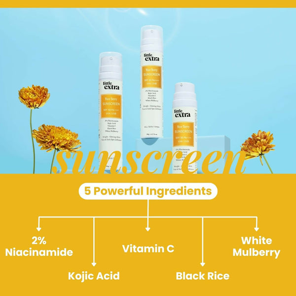 Buy Little Extra Rice Berry Sunscreen with SPF 50 PA++++ Online ...