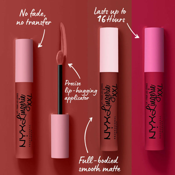 NYX Professional Makeup Lip Lingerie XXL Matte Liquid Lipstick - Strip ...