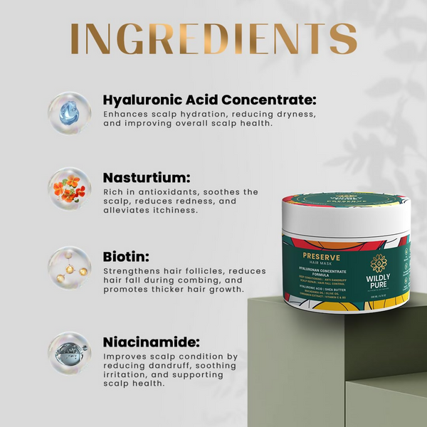 Buy Wildly Pure Hair Mask for Hair Fall & Dandruff Control Low Price