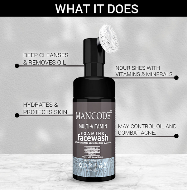 Buy Mancode Multi-Vitamin Foaming Face Wash Online At Low Prices