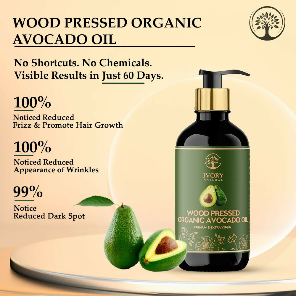 Buy Ivory Natural Wood Pressed Organic Avocado Oil Premium & Extra ...