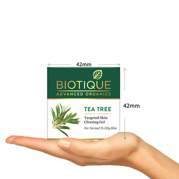 Buy Biotique Advanced Organics Tea Tree Targeted Skin Clearing Gel ...