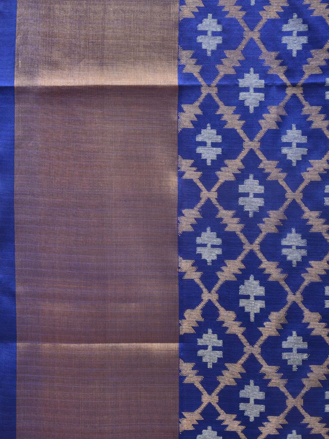 Buy Blue Uppada Silk Handloom Saree with All Over Jamdani Design ...