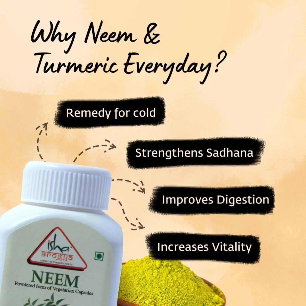 Shop The Best Isha Life Neem and Turmeric Capsules Online - Improve ...