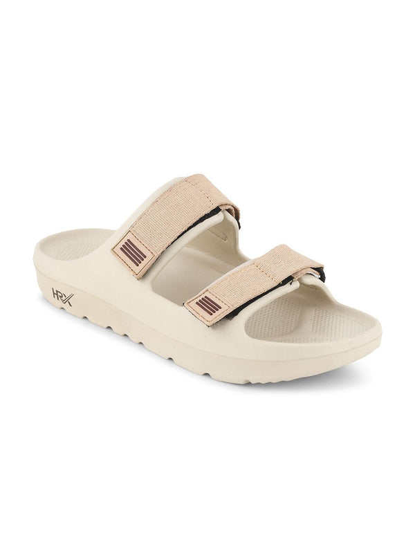 Buy HRX by Hrithik Roshan Men Brown Rubber Sliders Online at Best Price ...
