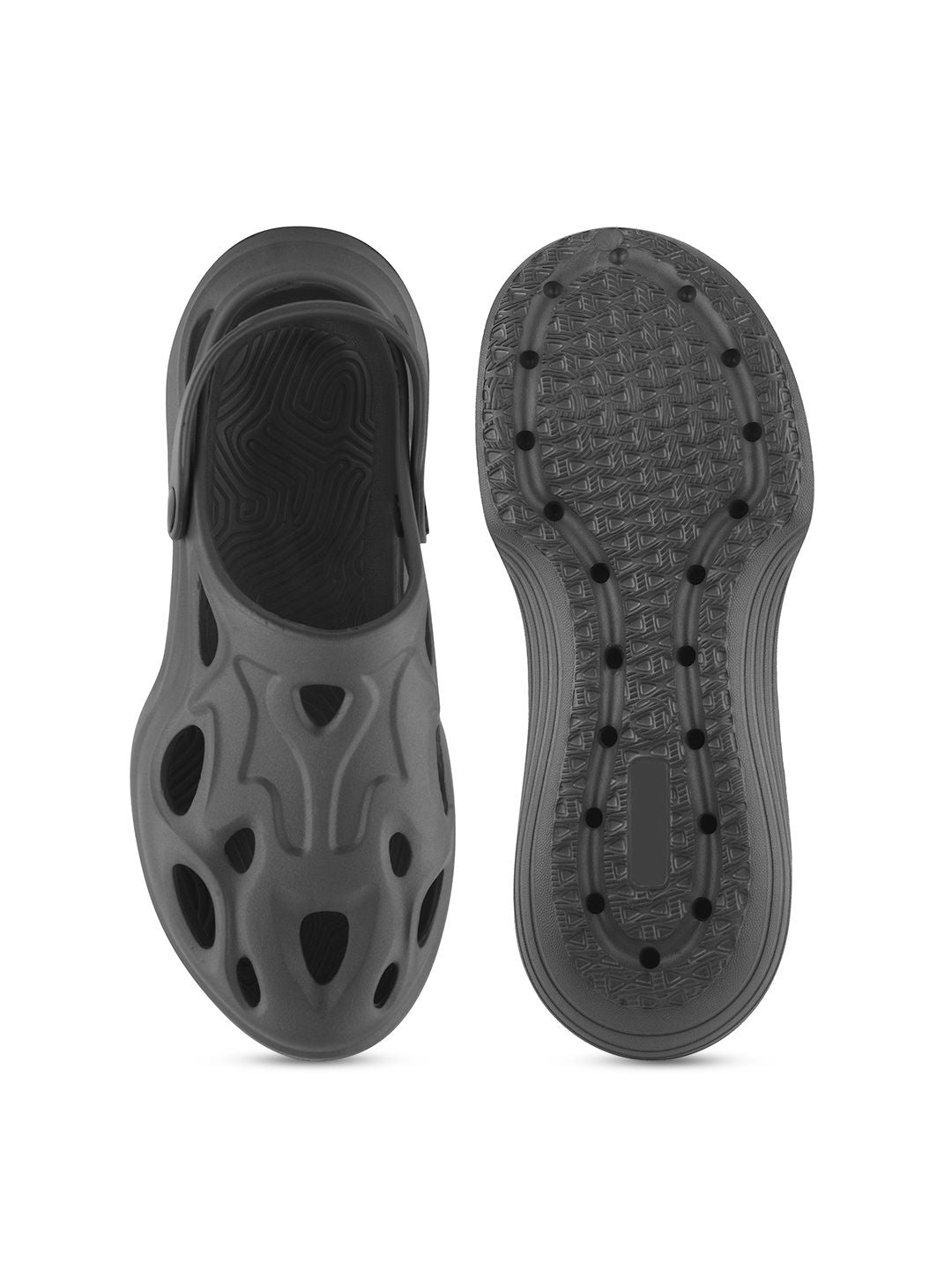 Buy HRX by Hrithik Roshan Men Grey Rubber Clogs Online at Best Price ...