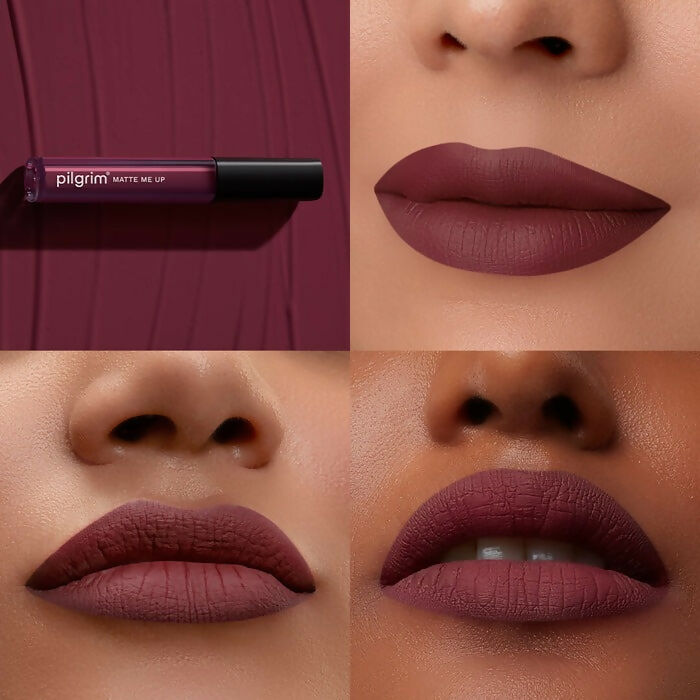 Buy Pilgrim Matte Me Up Liquid Lipstick Berry Tease Online at Best ...