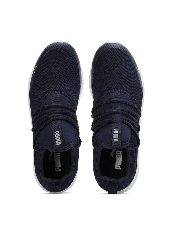 Buy Puma Men Navy Blue Woven Design Skipper Sneakers Online at Best ...