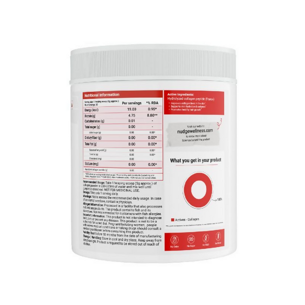 Nudge Collagen Peptide Blueberry Flavour Protein Powder