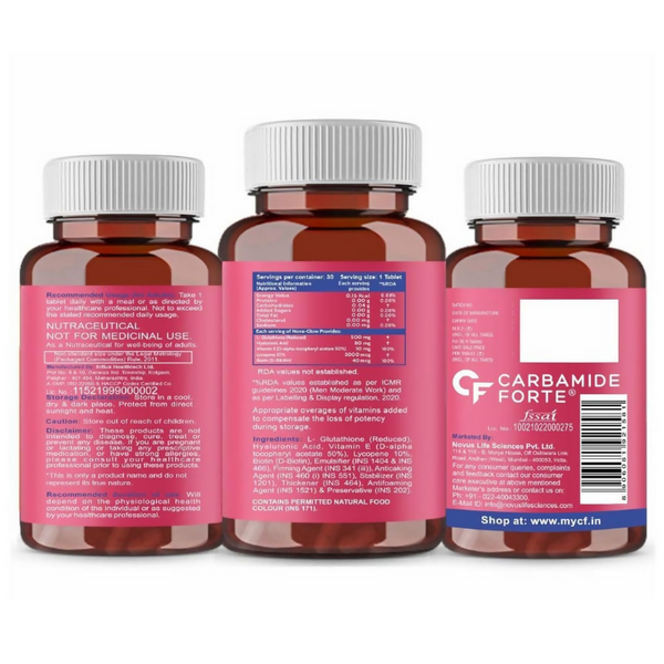 Buy Carbamide Forte L-Glutathione Reduced+ Tablets Online at Best Price ...