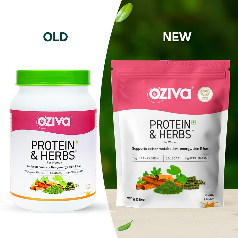 Buy OZiva Protein & Herbs For Women - Better Metabolism, Skin & Hair