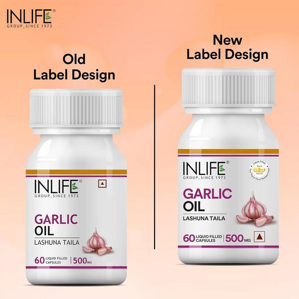 Buy Inlife Garlic Oil Supplement 500 mg Capsules Online at Best Price ...