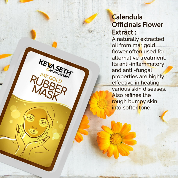 Buy Keya Seth Aromatherapy 24k Gold Rubber Facial Mask Online at Best ...